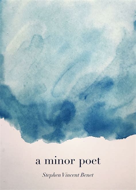 Minimalist Book Cover Design With Blue Watercolor Stain