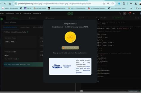 Gfg Geeksforgeeks Codinglife Gfg160 Geekstreak2024 Code Dsapractice Mohammed Mohsin