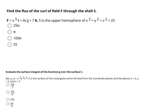 Solved Find The Flux Of The Curl Of Field F Through The Chegg Com