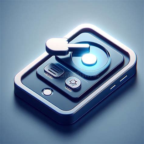 3d Illustration Of A Smartphone Interface With Touch Input Stock