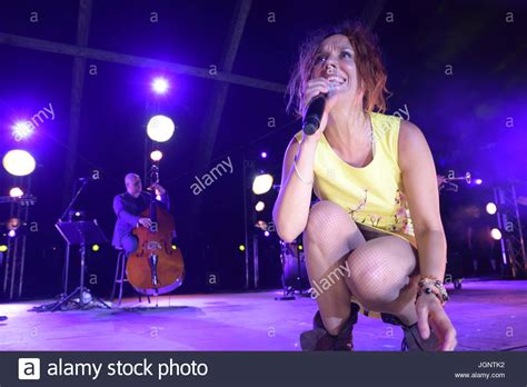 Saint Peray France 8th July 2017 French Singer Zaz Performs In