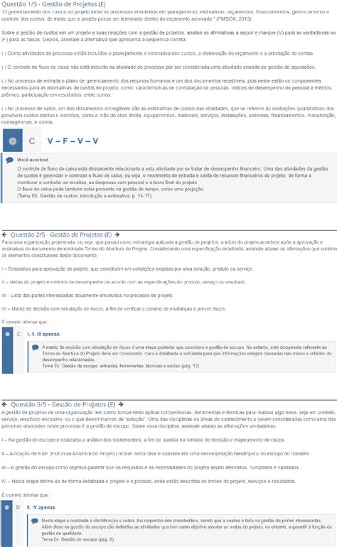 Apol 3 Gestão de Projetos NOTA 100 Gestao de Projetos L
