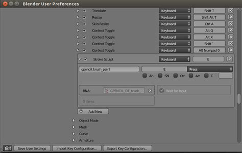 2 77 Stroke Sculpting Mouse Hotkey Not Working Prolly Only On Linux Basics And Interface