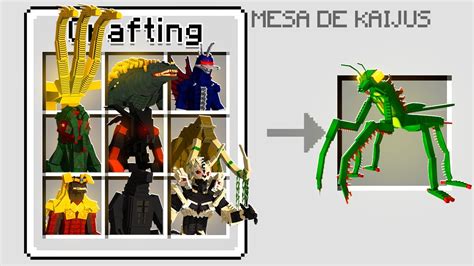 CRIAMOS NOVOS KAIJUS ADICINADOS NO MINECRAFT YouTube