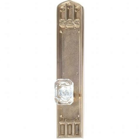 Brass Accents Oxford 18 In Plate Set With Knobs Passage 238 In