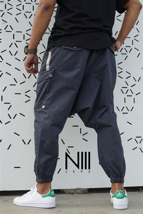 DC Drop Crotch Denim Cargo Shorts Sirwal In Blue Battle Shorts Baggy