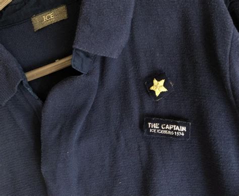 Iceberg Navy Blue Cardigan Etsy