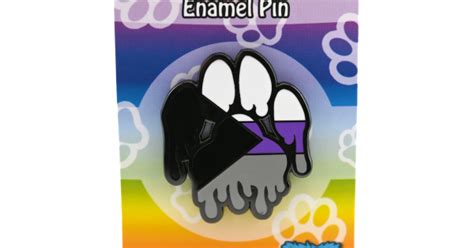 Gooey Paw Demisexual Pride Enamel Pin
