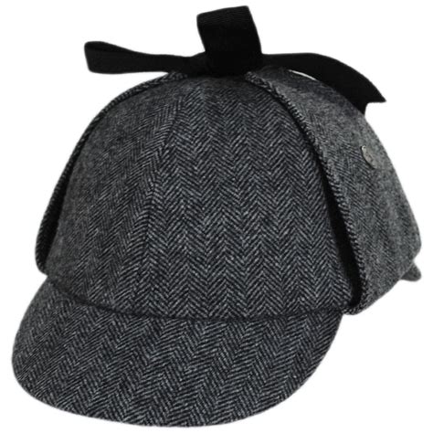 Wholesale Sherlock Holmes Herringbone Wool Blend Hat B2b Pre Pack Village Hat Shop