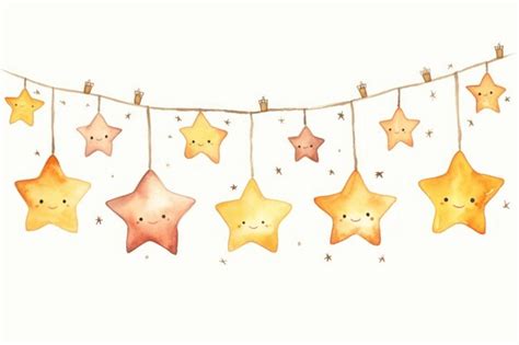 Christmas String Decoration Cartoon Illuminated Premium Ai Generated