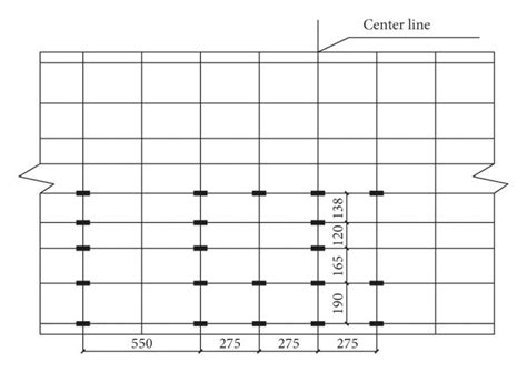 Layout Of Plg 1 Reinforcement Measuring Point Unit Mm Download
