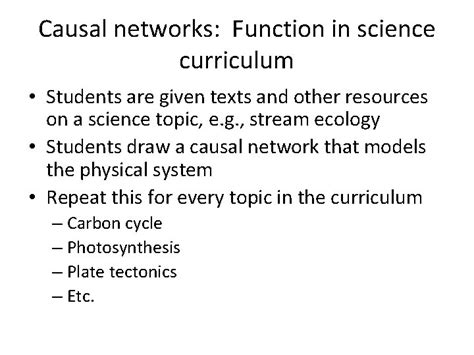 Introduction To Causal Network Analysis And Bettys Brain