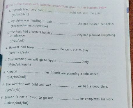 Fill In The Blanks With Suitable Studyx