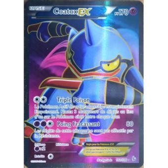 carte Pokémon 102 106 Coatox Ex 170 PV FULL ART Série Xy Étincelles