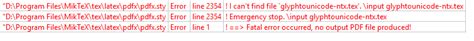 Miktex An Error Comes Out When Building In Texmaker I Can T Find