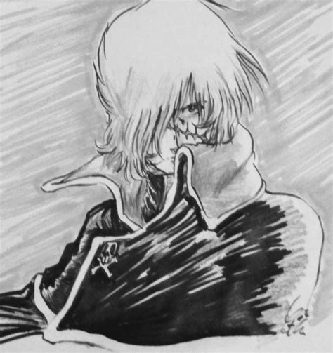 「キャプテン☠️ハーロック 久々のイラストです ツイートしてないだけで、たま」☠️トモちん。☠️の漫画