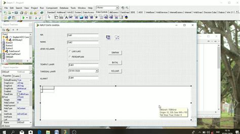 Belajar Membuat Program Data Warga Mengunakan Aplikasi Delphi 7 Youtube