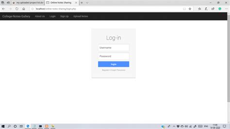 Online Notes Sharing Project In PHP With Source Code And Report Download Kashipara