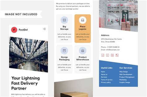 Premium Vector Ui Design Delivery Package Responsive Mobile App