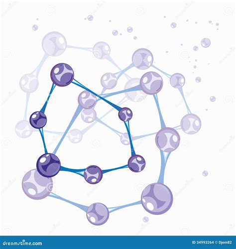 Molecular Structures Stock Vector Illustration Of Biology 34993264