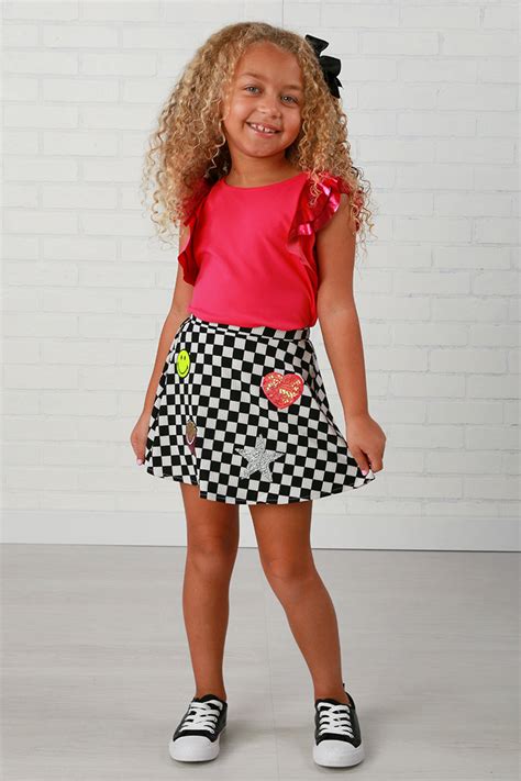 Mia New York Check Patch Skirt Size 12 Everything But The Princess