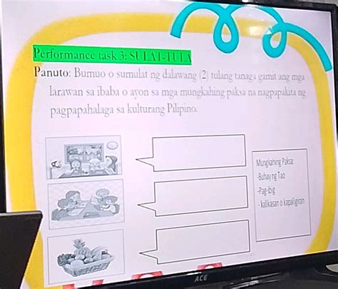 Performance Task 3 S I 1I ItI Panuto Bumuo O StudyX