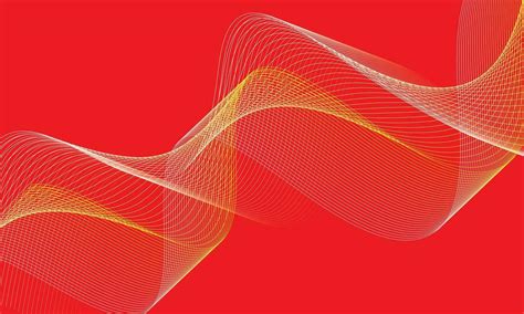 Modern Simple Abstract Seamlees Yellow Color Wavy Air Line Pattern Art