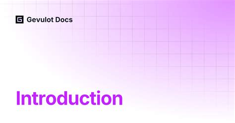 Introduction Gevulot Docs