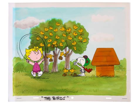 At Auction Peanuts Production Cel W Key Master Background