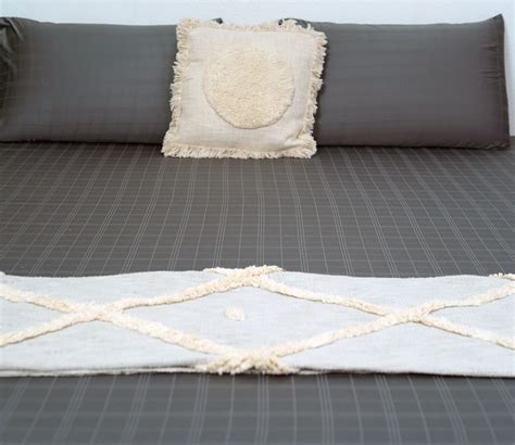 Buy Dobby Checks 4 Piece Set Grey Queen Size At 28 Off Online Wooden Street