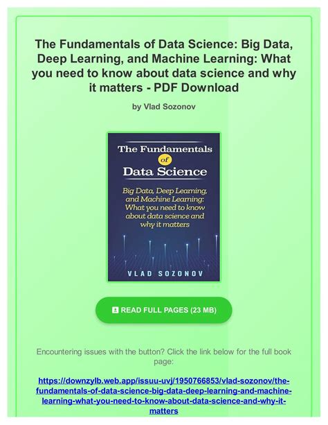 ebook free the fundamentals of data science big data deep learning