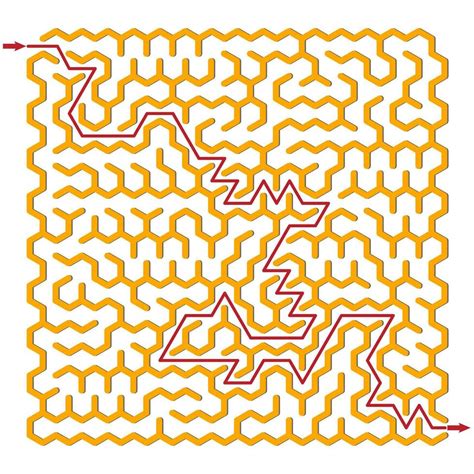Honeycomb Maze Game Puzzle Labyrinth Hexagon Shape With Answer Vector Art At Vecteezy