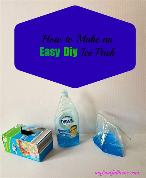 How To Make An Easy Diy Ice Pack Three Benefits Of Ice My Fruitful Home
