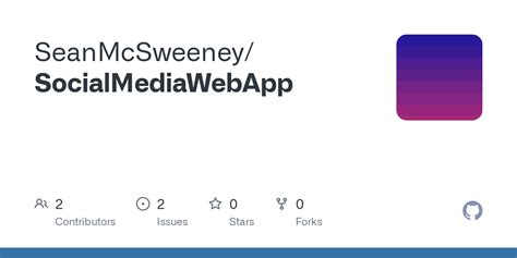 Github Seanmcsweeneysocialmediawebapp