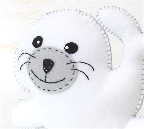 Seal Sewing Pattern Stuffed Plush Seal Hand Sewing Pattern Etsy