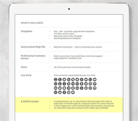 Modern CV Template For Word Executive Resume Template Professional Resume Design Instant