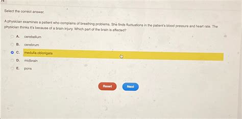 Solved Select The Correct Answera Physician Examines A