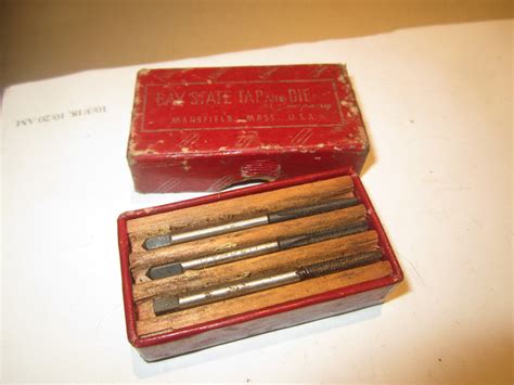 Vintage Bay State Tap And Die 436 Ns Tap Set In Good Condition