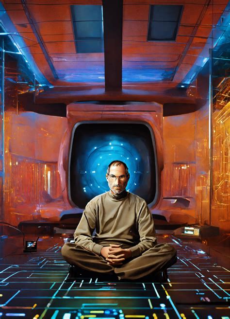 Lexica Steve Jobs Sat In A Futuristic Environment