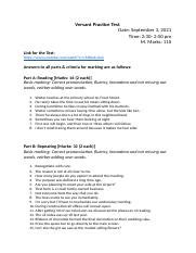 Versant Practice Test Answersheet Docx Versant Practice Test Date