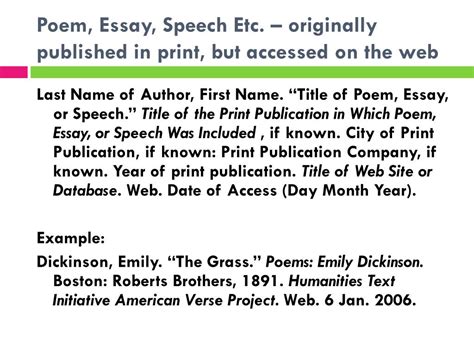 PPT MLA Format PowerPoint Presentation Free Download ID