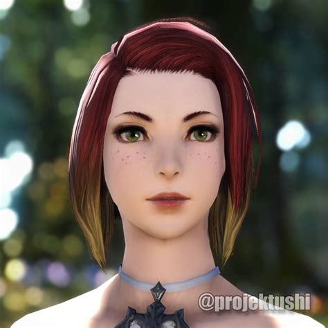 Ffxiv Character Creation Hyur Midlander Female F5 By Projektushi On