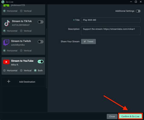 How To Multistream In Vertical And Horizontal Mode On YouTube Streamlabs