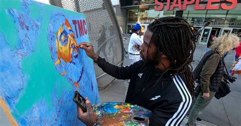Nipsey Hussle Becomes Face Of Downtown La On Day Of Memorial The