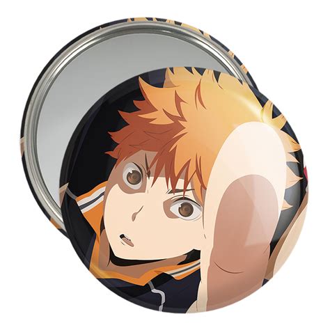 قیمت و خرید آینه جیبی خندالو مدل هیناتا شویو انیمه هایکیو Haikyu کد 17764