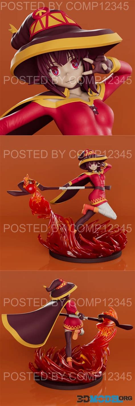 3d Model Megumin Kono Subarashii Printable