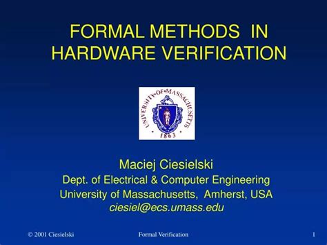Ppt Formal Methods In Hardware Verification Powerpoint Presentation Free Download Id 314528