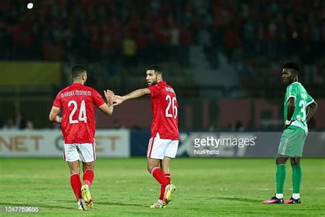 Ahmed Kendouci And Mohamed Abdelmoniem Players Of Ahly Celebrate News Photo Getty Images