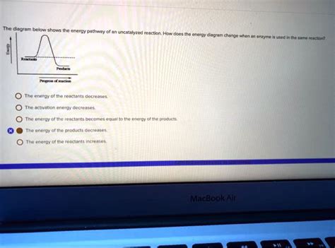 Solved The Diagram Below Shows The Energy Pathway Of An Uncatalyzed
