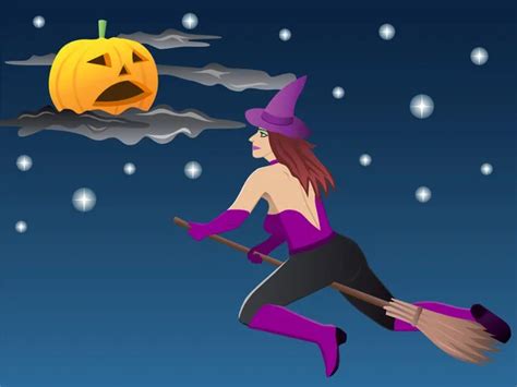 Cute Sexy Witch On A Party Stock Vector Deedl 40553567